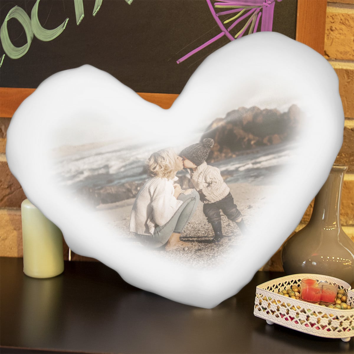 Cojín corazón personalizado | www.euroko.es